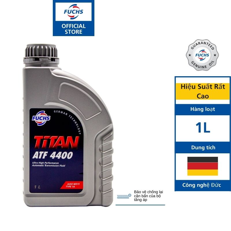 Dầu hộp số tự động Titan ATF 4400 Dầu truyền động ô tô chai 1L - Được khuyến nghị bởi Fuchs ...
