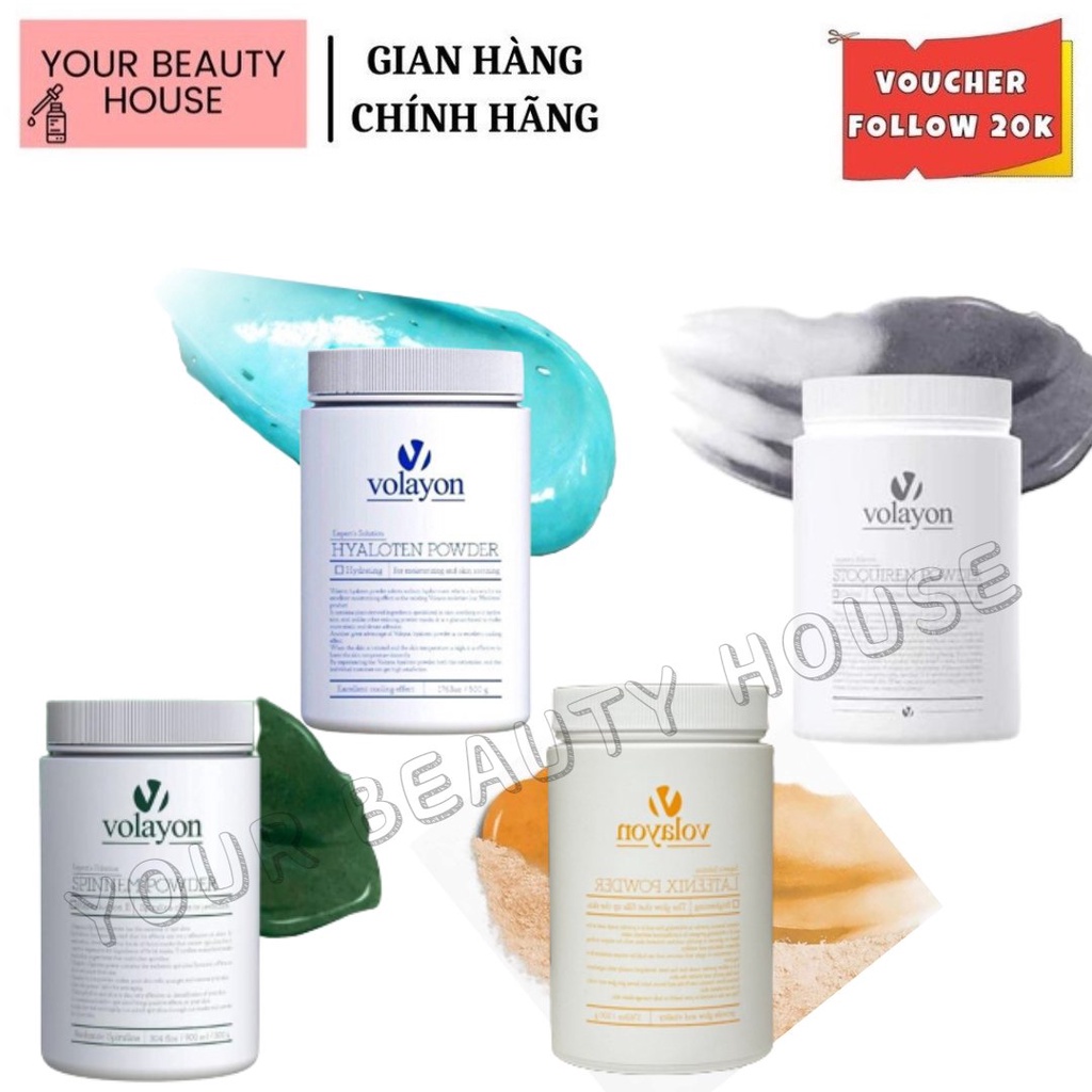 MẶT NẠ HÀN QUỐC TẢO XOẮN DẠNG BỘT VOLAYON 500G | Shopee Việt Nam