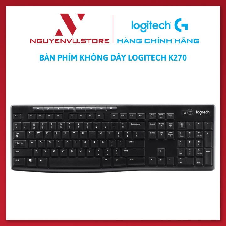 Bàn phím không dây Logitech K270 - Hàng Chính Hãng | Shopee Việt Nam