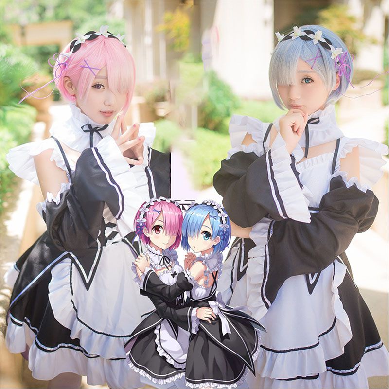 Amin Re: Zero Kara Hajimeru Lsekai Seikatsu Twins Ram / Rem Maid Dress ...