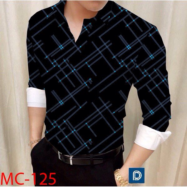 ÁO SƠ MI NAM TAY DÀI SỌC ZICZAC IN ÁNH KIM ĐỘC ĐÁO, VẢI MỀM MỊN, SIZE M-6XL TỪ 40-95KG | Shopee ...