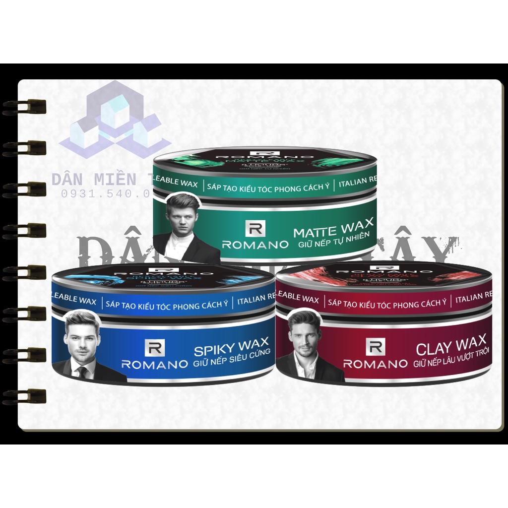 [Mẫu Mới] Wax tạo kiểu tóc Romano 68g/hộp | Shopee Việt Nam