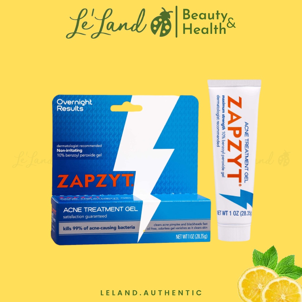 Zapzyt - Kem giảm Mụn Zapzyt Maximum Strength 10% Benzoyl Peroxide Acne ...