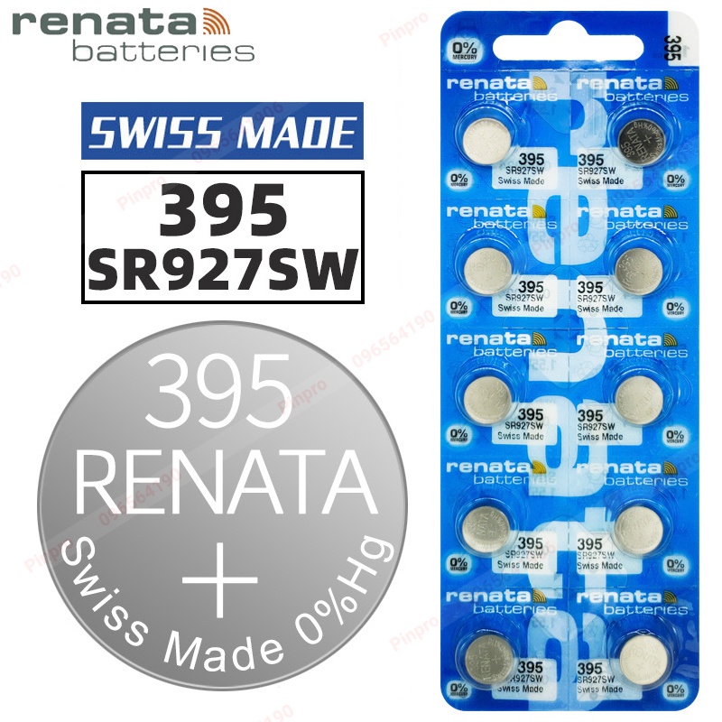 Pin Renata 395 SR927SW pin đồng hồ Thụy Sỹ chính hãng (vỉ 1 viên ...