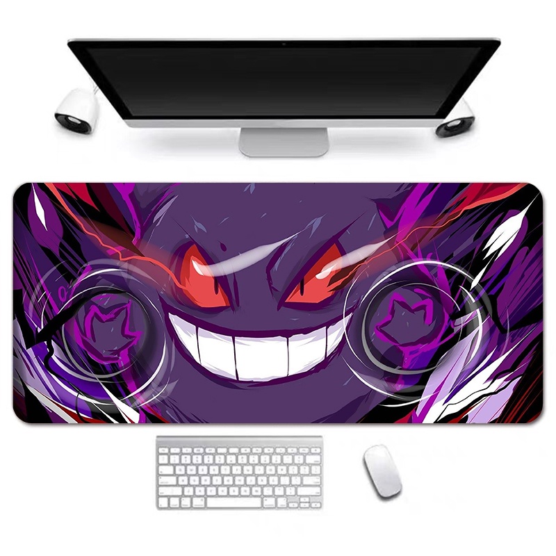 Gengar Exclusive Mouse Pad Pokemon Keyboard Pad Cool Personality Desk ...