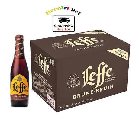 Thùng 24 Chai Bia Leffe Brune (Leffe Nâu) (330ml / Chai) | Shopee Việt Nam