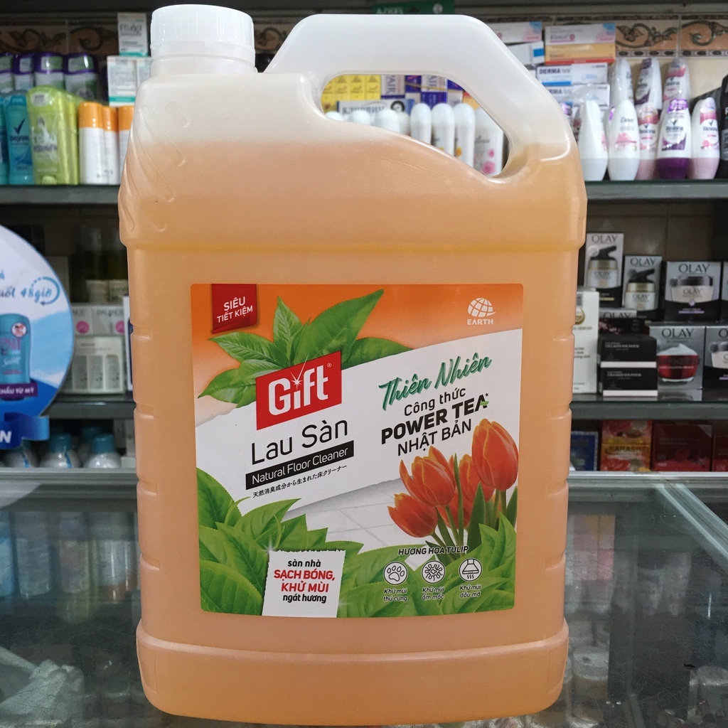 Nước lau sàn Gift hương tulip can 3.8kg | Shopee Việt Nam