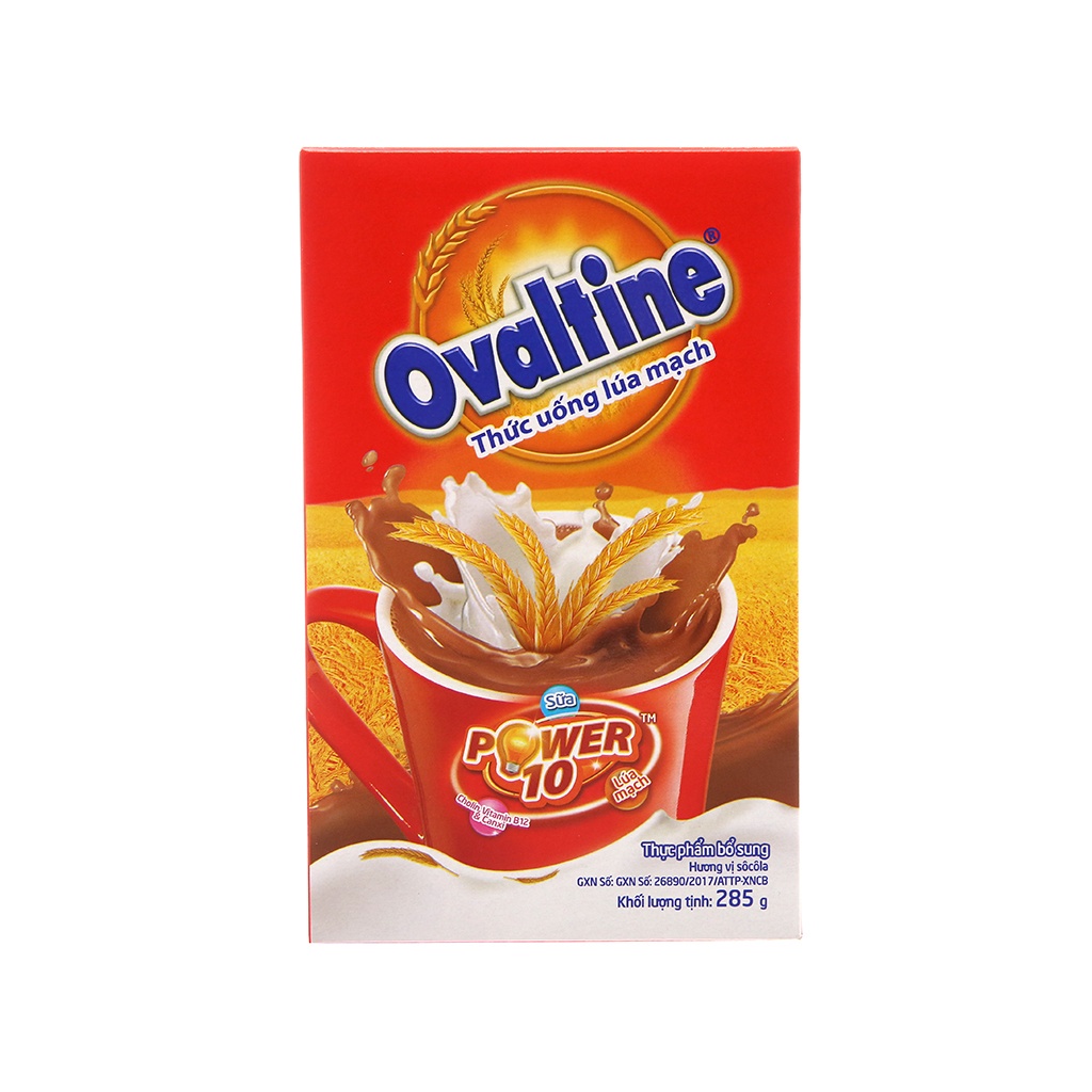 Bột thức uống lúa mạch vị chocolate Ovaltine hộp 285g | Shopee Việt Nam