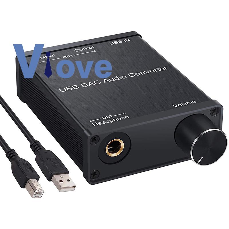Bộ chuyển đổi âm thanh từ USB sang Coaxial S/PDIF Optical 3.5mm/6.3mm ...