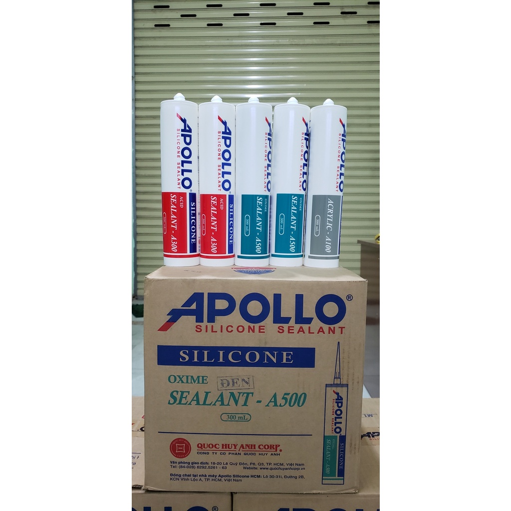 1 Thùng (25 chai) Keo Silicone A300, A500 APOLLO đủ loại [Chính hãng] | Shopee Việt Nam