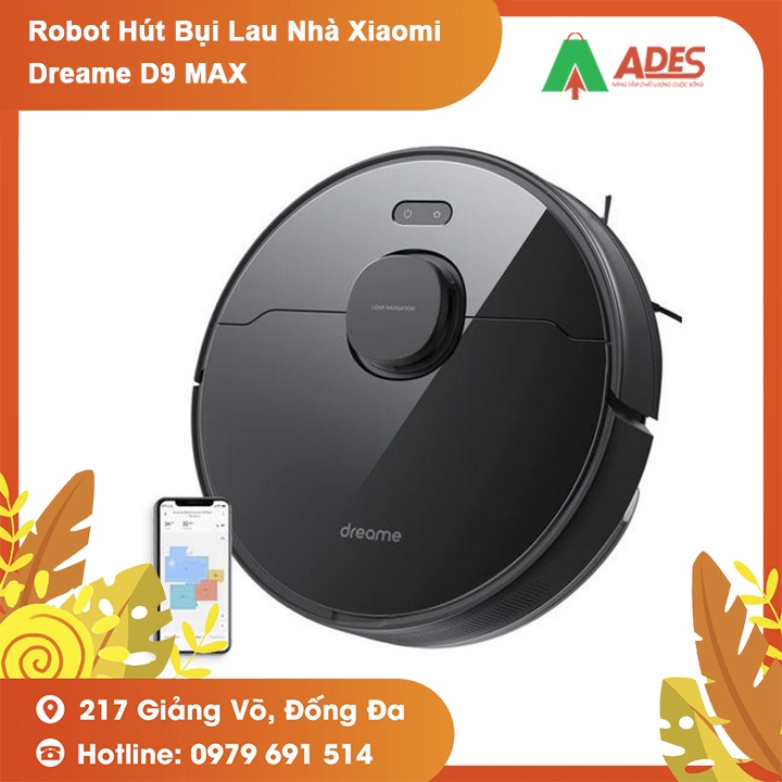 Robot Hút Bụi Lau Nhà Xiaomi Dreame D9 MAX 4000Pa - Công nghệ điều hướng laser - Bảo hành chính ...