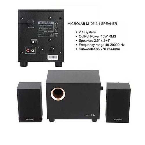 Loa Vi Tính Microlab M105 2.1 | Shopee Việt Nam