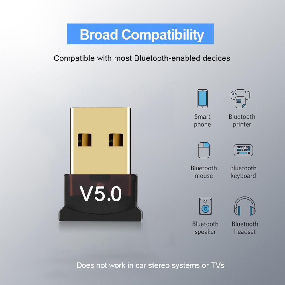 USB Bluetooth 5.0 cho PC -USB Bluetooth Máy tính kết nối 20m V5.0 ...