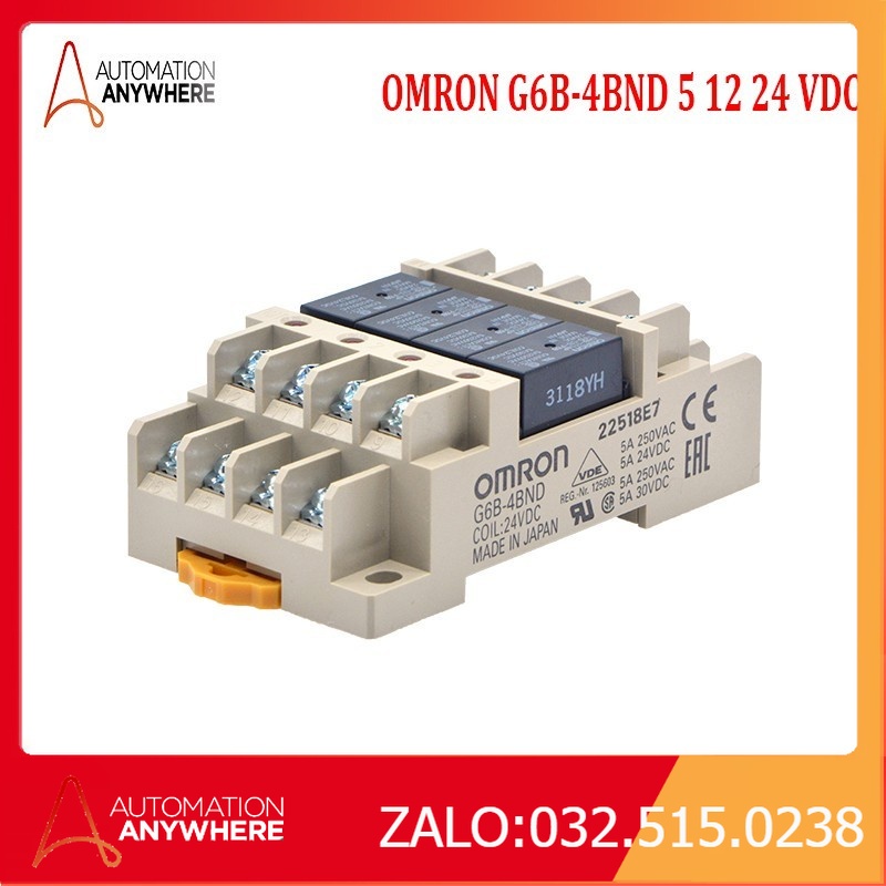Rơ le relay G6B-4BND DC24 DC12 DC5 Omron G6B 4BND | Shopee Việt Nam