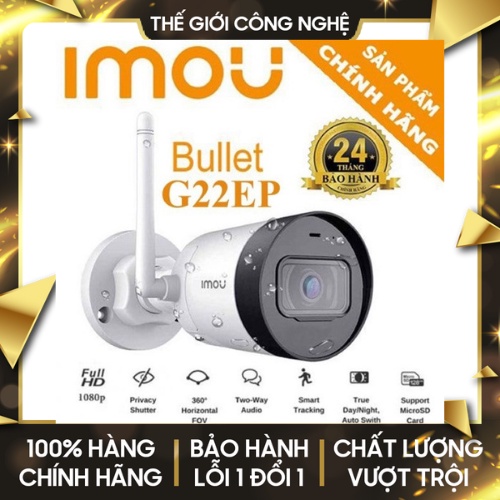 Camera IP IMOU F22P Bullet 2M WiFi Ngoài TrờI 1080P FullHD HÀNG CHÍNH ...