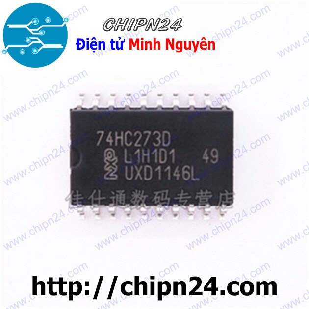 [2 CON] (SOP) IC Dán 74HC273 SOP-20 7.2mm (SMD) (74HC273D 74273 ...