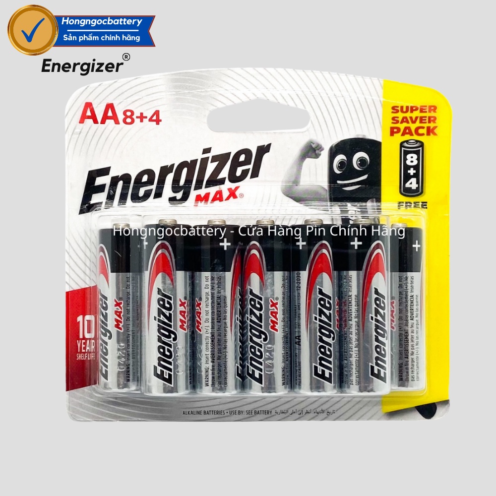 Pin Energizer AA/AAA 1,5 V Siêu Bền , Không chảy nước Hàng Chính hãng ...