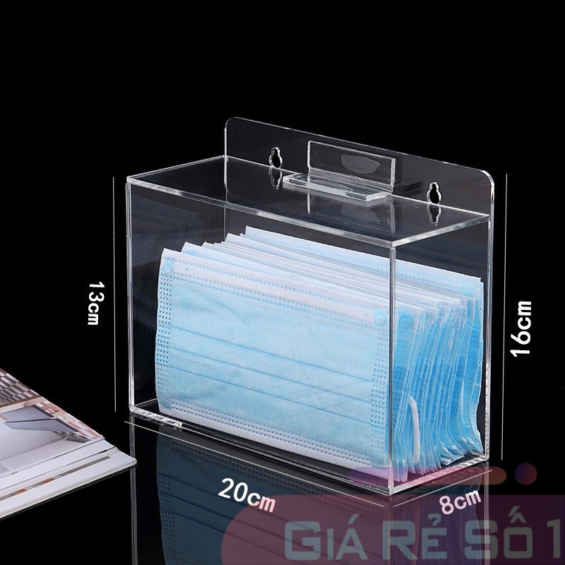 Hộp Mica Đựng Khẩu trang Dạng ngang ,micasaigon | Shopee Việt Nam