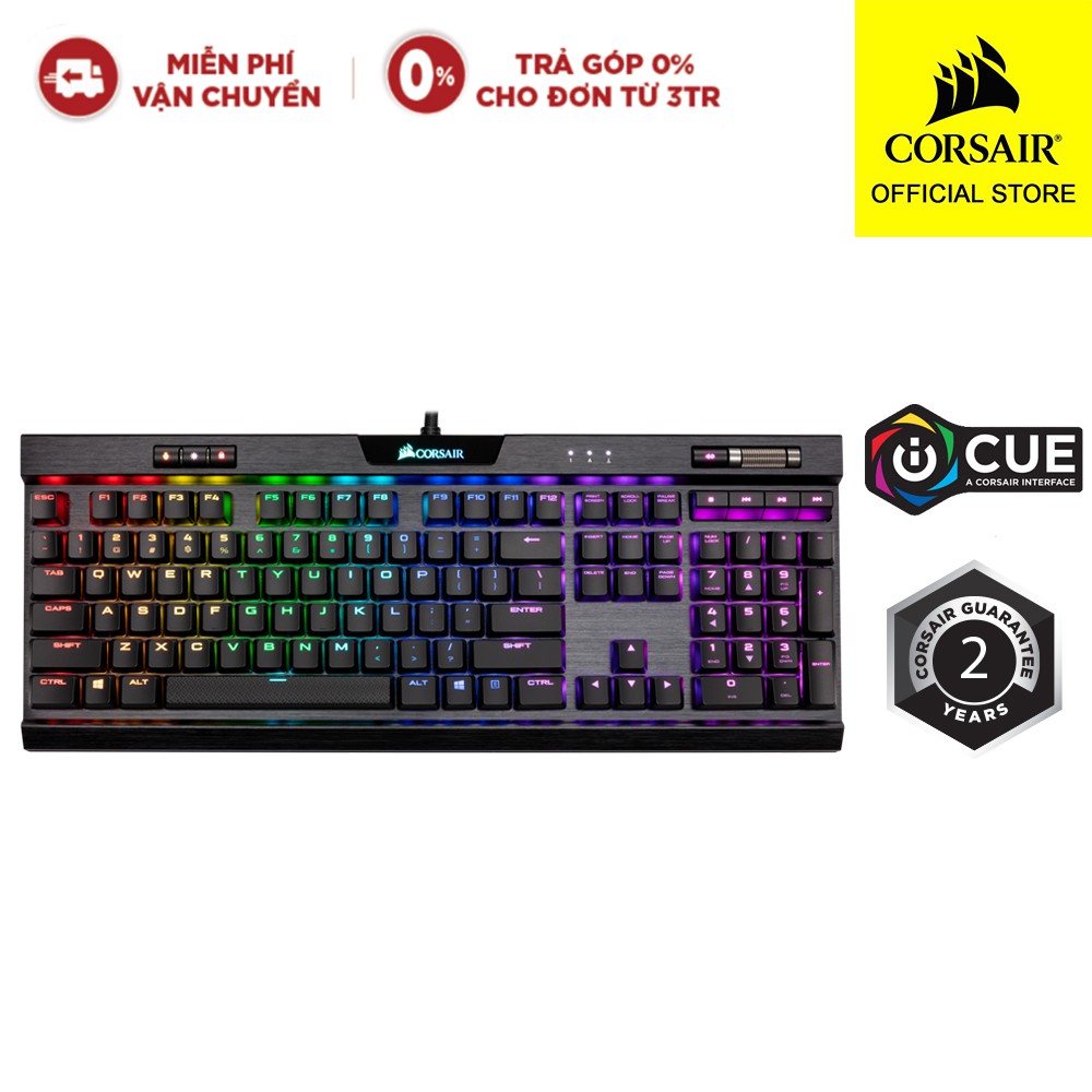Bàn Phím Cơ Gaming CORSAIR K70 MK.2 RGB Red Switch | Shopee Việt Nam