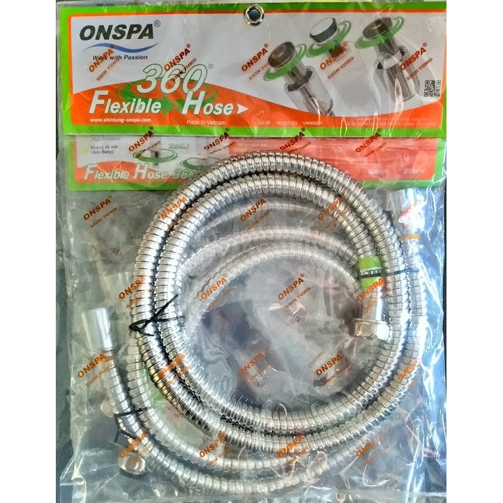 [ONSPA SANHO ĐÀI LOAN] Dây sen tắm inox Onspa 360 độ chống xoắn 1m2 1m5 | Shopee Việt Nam