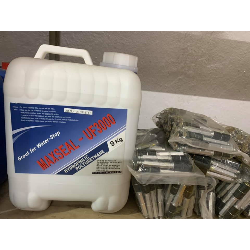 Foam nở chống thấm, PU bơm chống thấm Maxseal UF3000 - Thùng 9kg ...