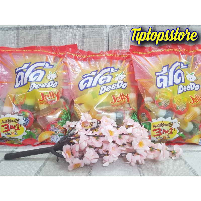 THẠCH TRÁI CÂY 3 LỚP DEEDO JELLY 3IN1 THÁI LAN (gói 720g, 30 cái mỗi cái 24g) | Shopee Việt Nam