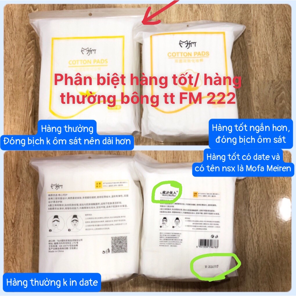 Bông Tẩy Trang Mèo FM 222 miếng | Shopee Việt Nam