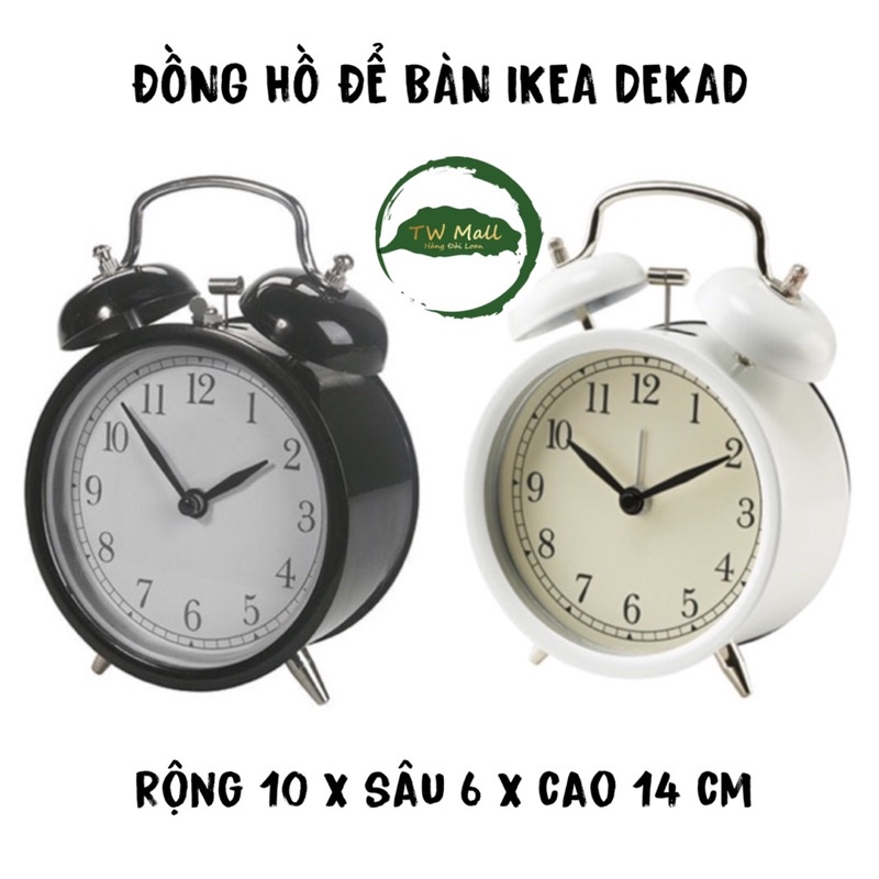 ĐỒNG HỒ ĐỂ BÀN IKEA DEKAD - 2 MÀU - TW MALL | Shopee Việt Nam