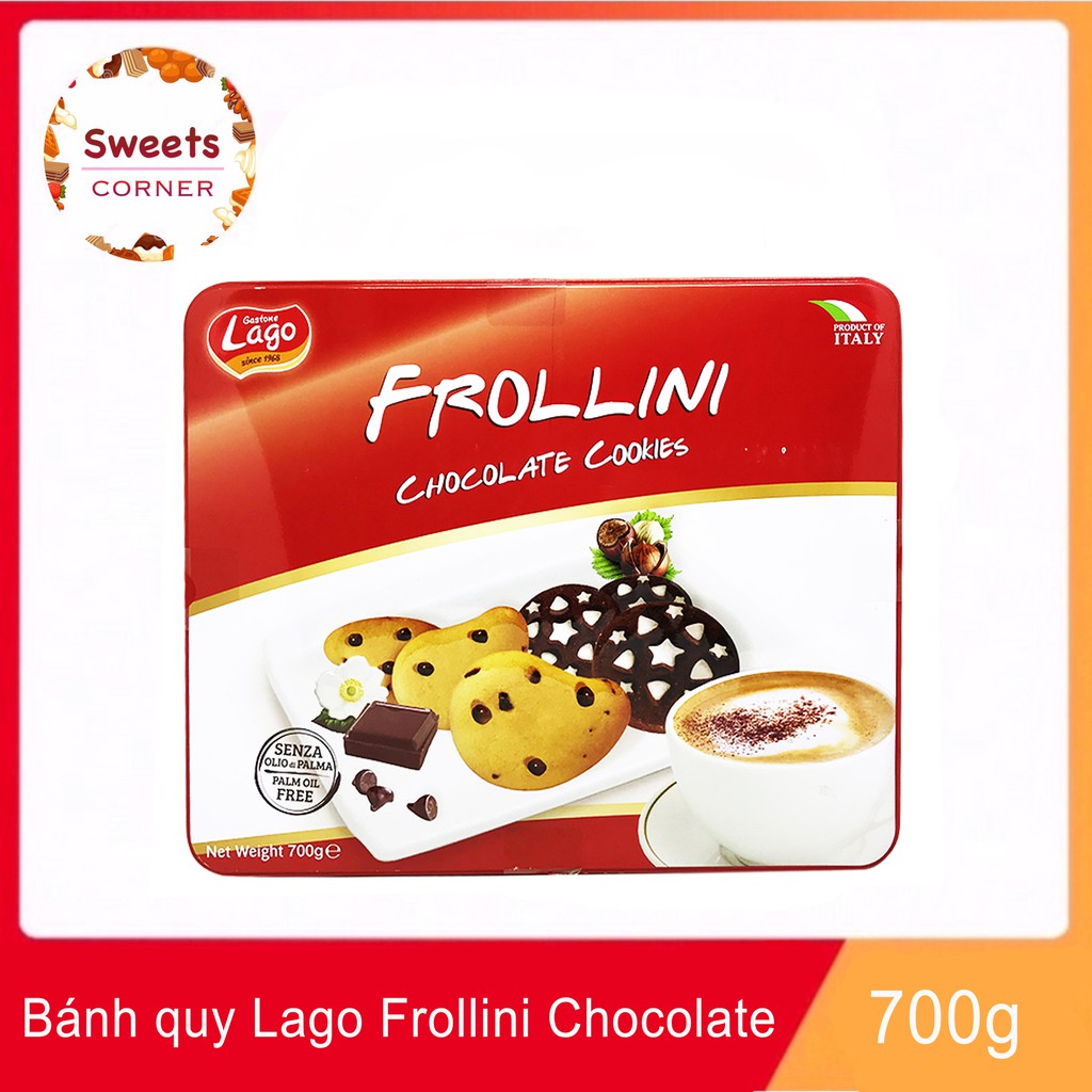 Bánh quy hộp sắt Lago Frollini Chocolate cookies 700g | Shopee Việt Nam