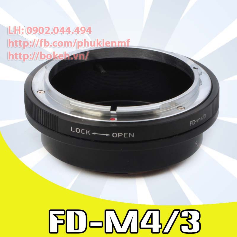 FD-M4/3 Mount adapter chuyển lens ngàm Canon FD / FL sang body ngàm M4 ...