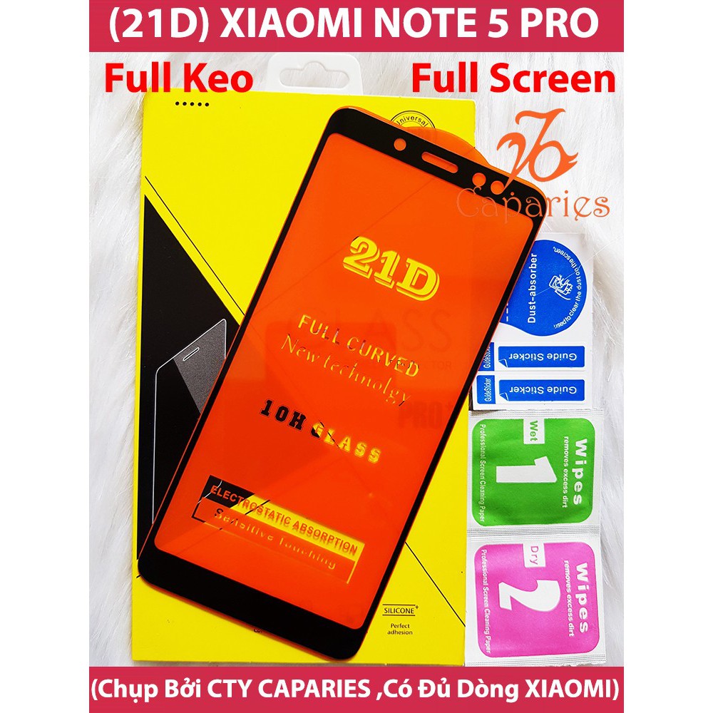 Kính Cường Lực 21D XIAOMI REDMI NOTE 5 Full Keo Màn Hình CHÍNH HÃNG ...
