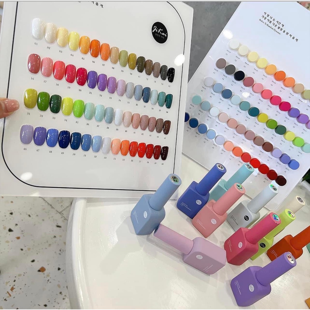 Bộ sơn gel 60 tone màu thương hiệu Jikai set sơn móng tay phù hợp cho ...