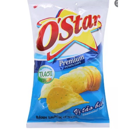 Bánh snack Ostar khoai tây vị tảo biển gói 108g | Shopee Việt Nam
