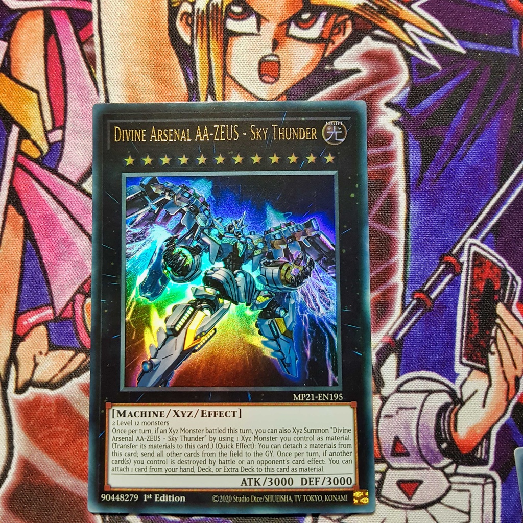 Thẻ Bài Yugioh Chính Hãng Divine Arsenal Aa Zeus Sky Thunder Mp21 Ultra Rare Shopee