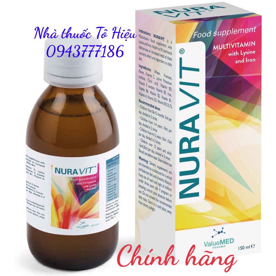 Nuravit 150ml (Chính hãng) – Hỗ Trợ Giúp Trẻ Tăng Cường Sức Khỏe Và Ăn ...