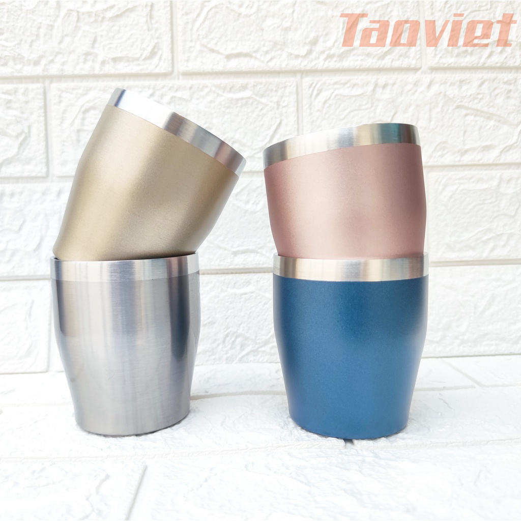 (1 LY) Ly Inox cao cấp Nhật Bản 300ml không nắp Ly Cốc Inox hút chân ...