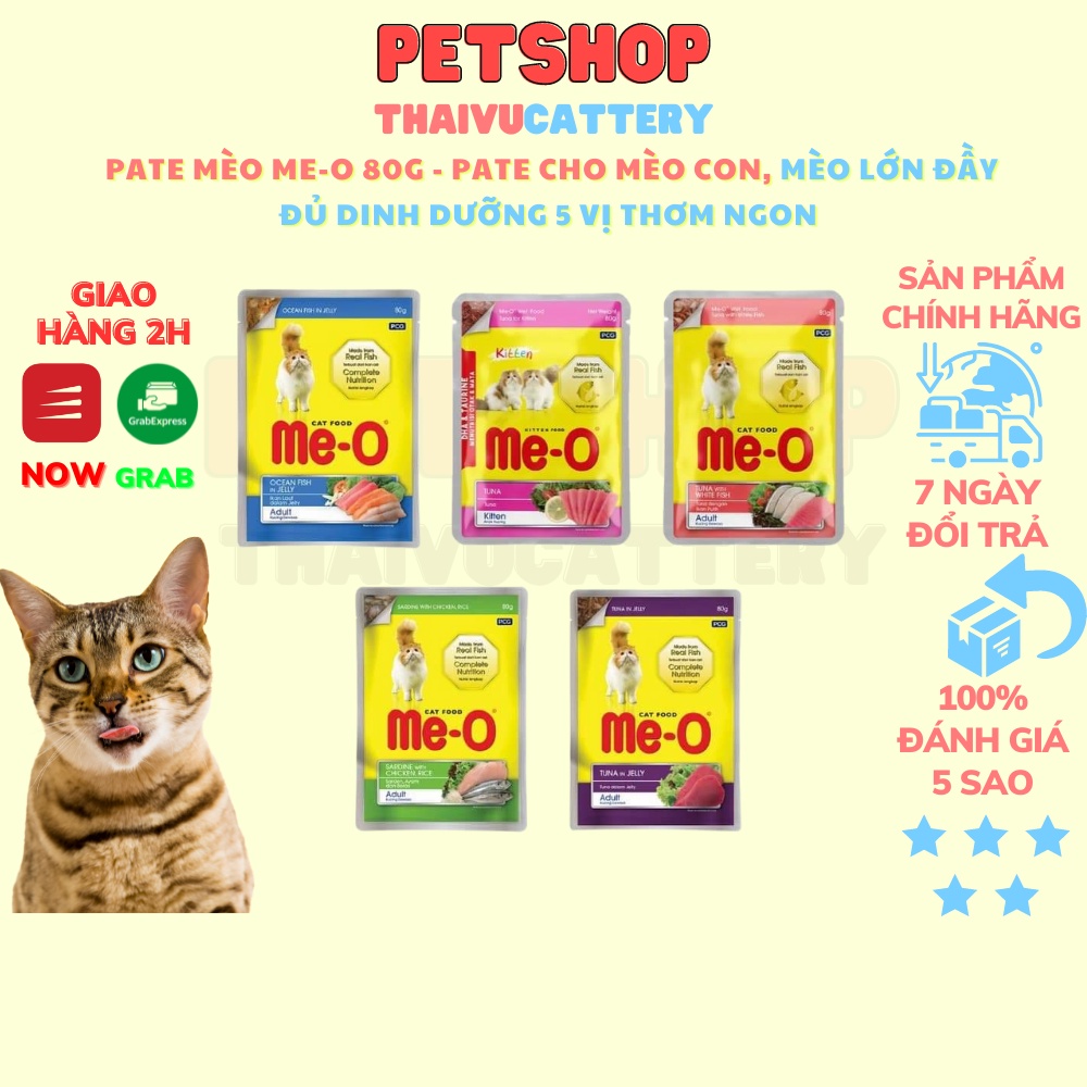Pate mèo Me-o 80g - Pate cho mèo con, mèo lớn đầy đủ dinh dưỡng hàng ...