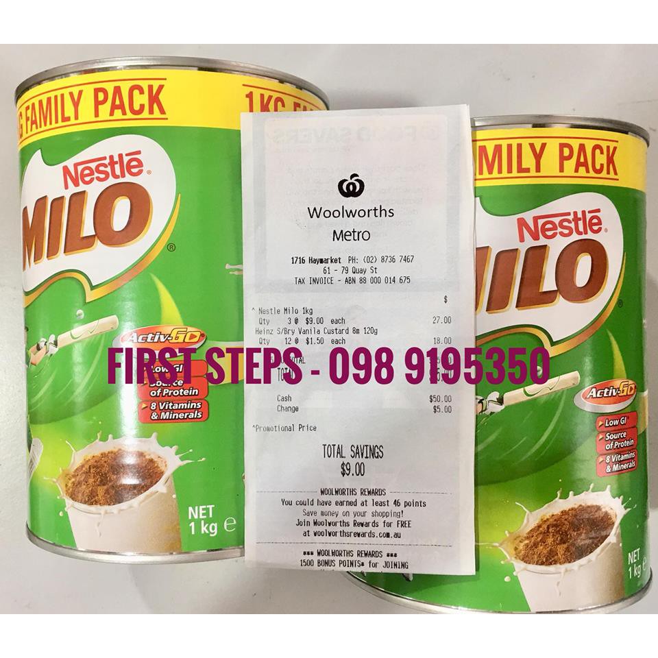 SỮA MILO ÚC HỘP 1KG | Shopee Việt Nam
