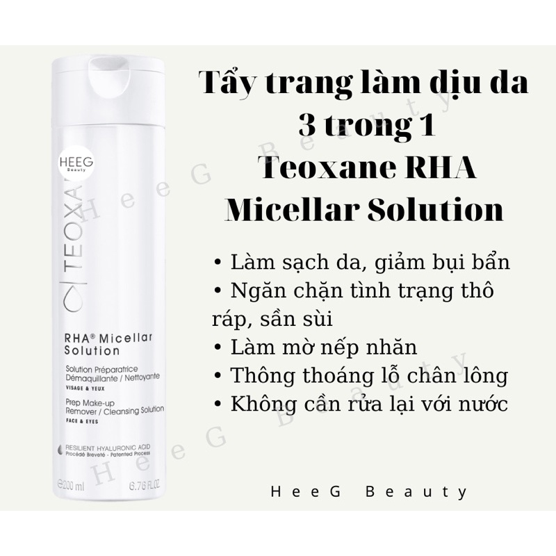 Tẩy trang làm dịu da 3 trong 1 Teoxane RHA Micellar Solution 200ml | Shopee Việt Nam