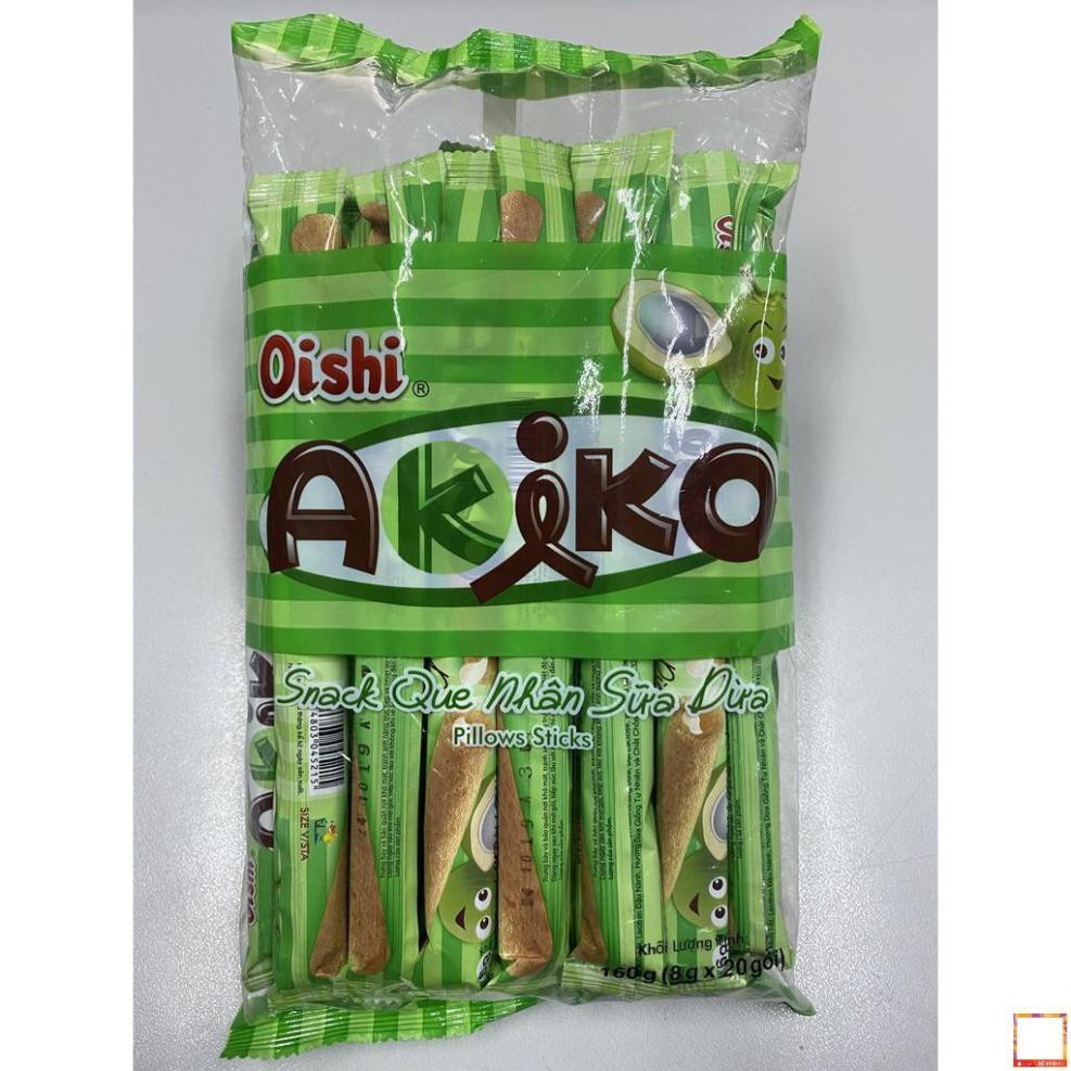 Bánh Snack Que Akiko Oishi Vị Sữa Dừa Gói 160g (20 que x 8g) | Shopee ...