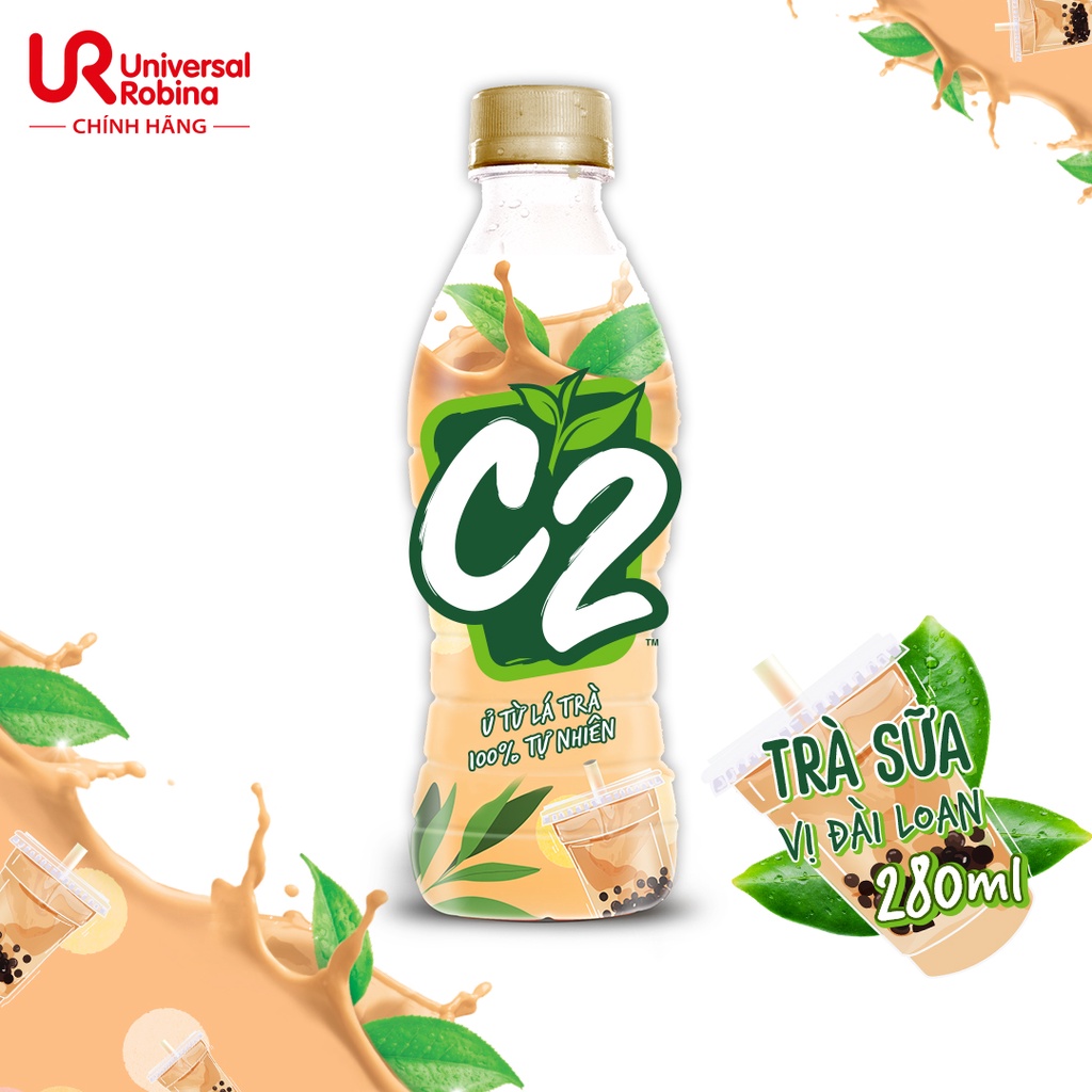 Trà xanh C2 vị Trà sữa Đài Loan 280ml | Shopee Việt Nam