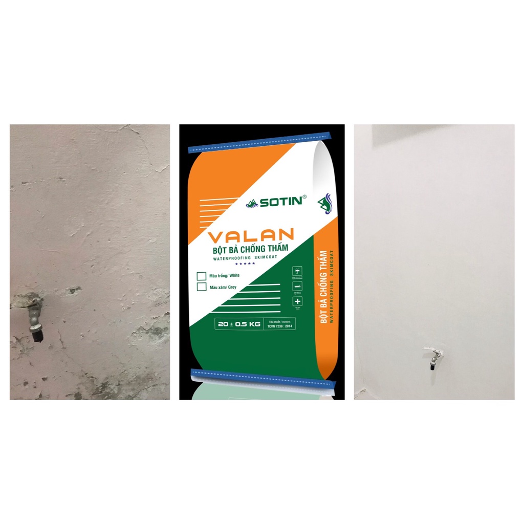 VALAN - Bột bả chống thấm màu xám | Shopee Việt Nam