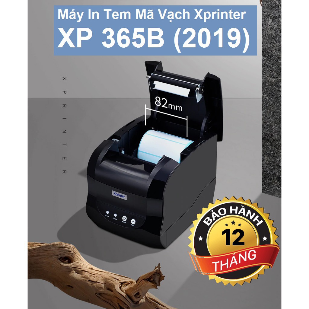 [BẢO HÀNH 1 NĂM] Máy in tem, mã vạch Xprinter 365B ( model mới 2019). | Shopee Việt Nam
