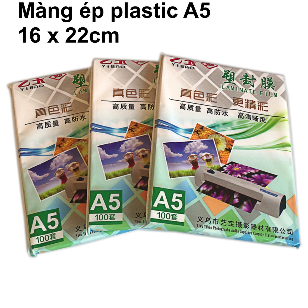 Màng ép plastic ép ảnh - giấy ép ảnh a5 kích thước 16x22 độ dày 80MIC 60MIC | Shopee Việt Nam