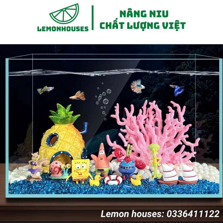 Mô hình đồ chơi trang trí bể cá, mô hình nhân tạo trang trí bể cá cực ...