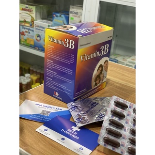 Vitamin 3B Giúp bổ sung và dự phòng thiếu hụt vitamin B1, B6, B12 cho cơ thể hộp 100 viên (tím ...