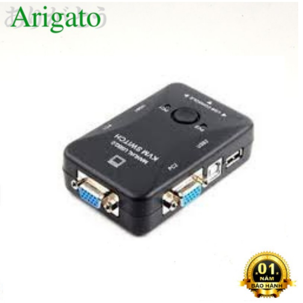 Bộ chia KVM Switch USB 1-2 USB 2.0 Đèn Báo Tín Hiệu | Shopee Việt Nam