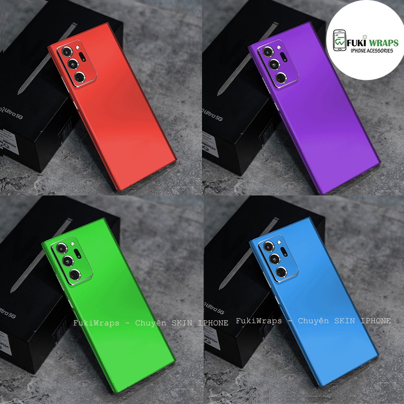 [10 MÀU] Tấm Dán Skin Nhôm Xước Full Viền Dành Cho Samsung Note 20 ...