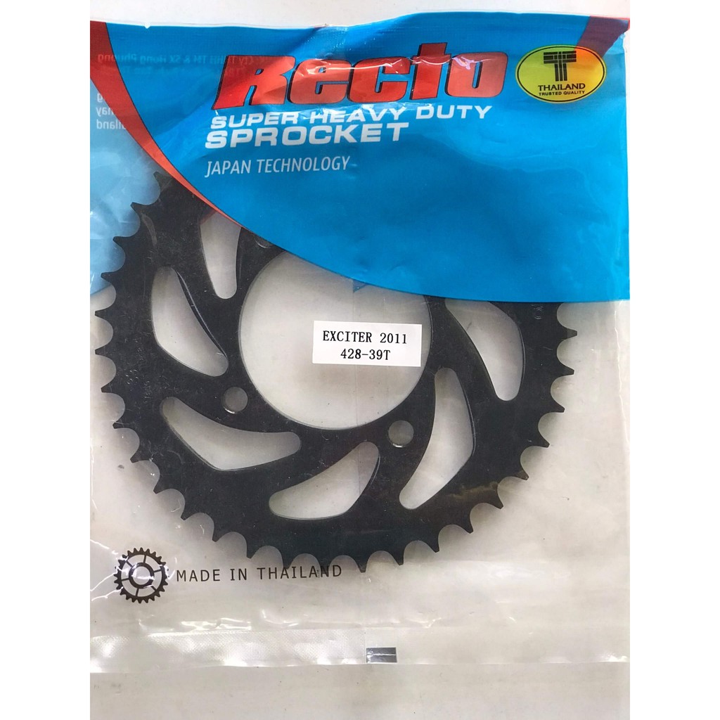 Dĩa tải sau xe Exciter 135 Sirus xăng cơ Yaz (28T-30T-32T-33T-34T-35T-36T-37T-38T--->45T) RECTO ...