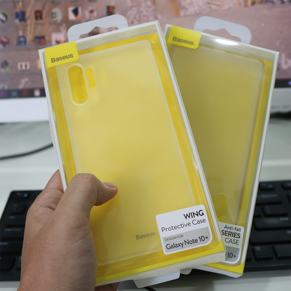 Ốp lưng mỏng, chống bám vân tay Baseus Wing Case cho Samsung Note10/10 Plus | Shopee Việt Nam